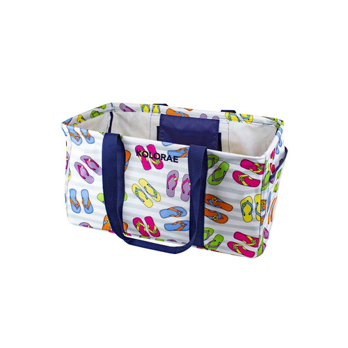 KOLORAE Large Utility Tote Flip Flop Toss | blueoco