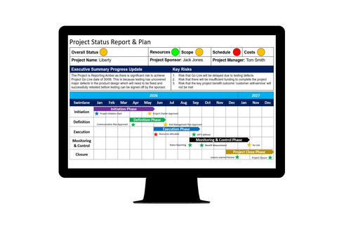 Project Status Plan Dashboard | Project Templates