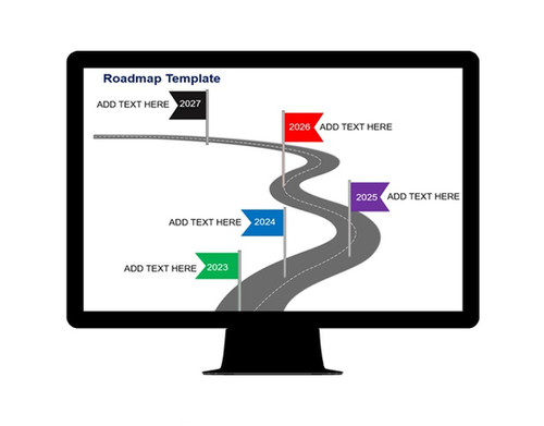 Roadmap infographic (PowerPoint) | Project Templates