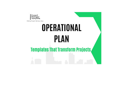 Operational Plan Template | Project Templates