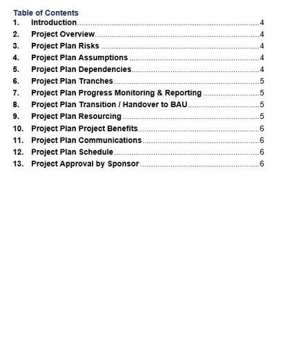 Project Management Plan (Word) | Project Templates