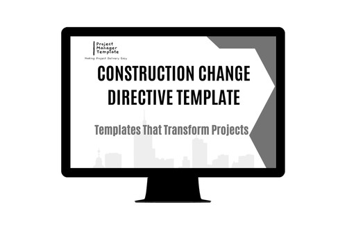 Construction Change Directive Template | Project Templates