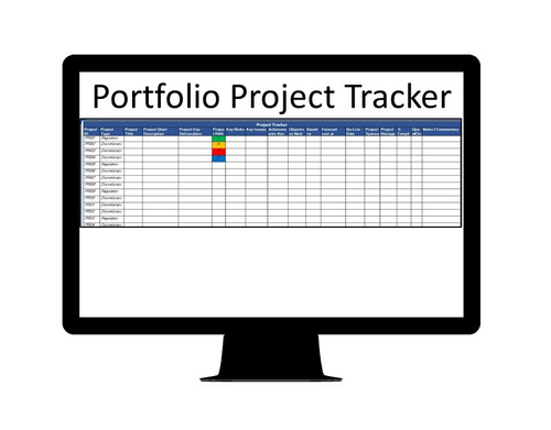 Portfolio Project Tracker Tool (Excel) | Project Templates