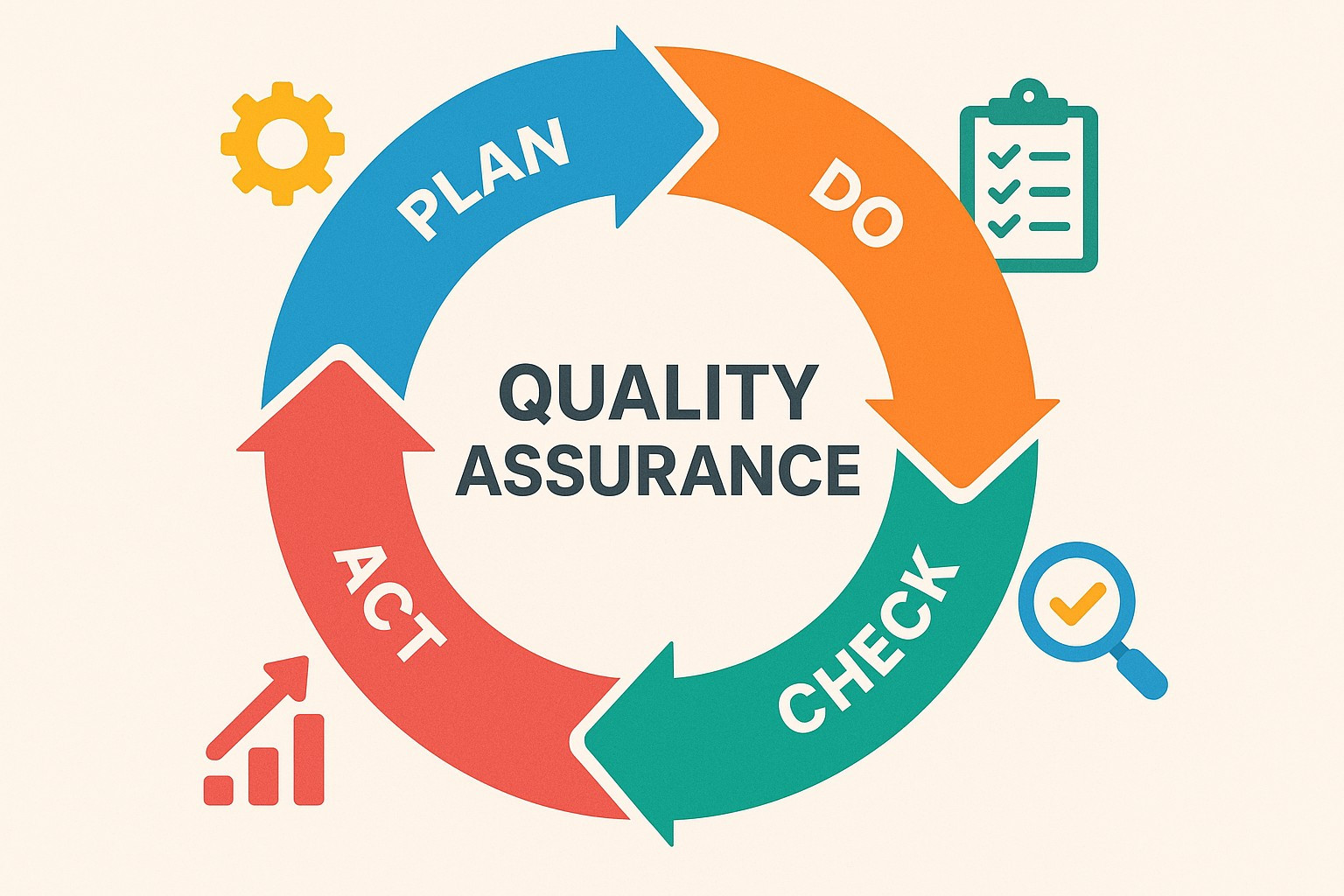 Steps in a Quality Assurance Cycle: From Planning to Continuous Improvement