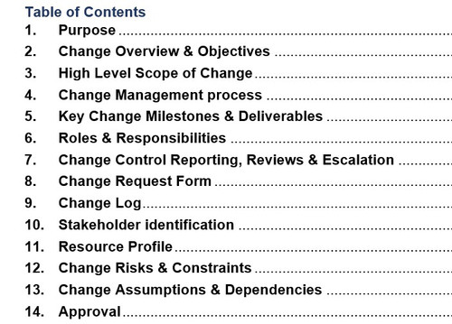 Change Request Log (Excel) | Project Templates