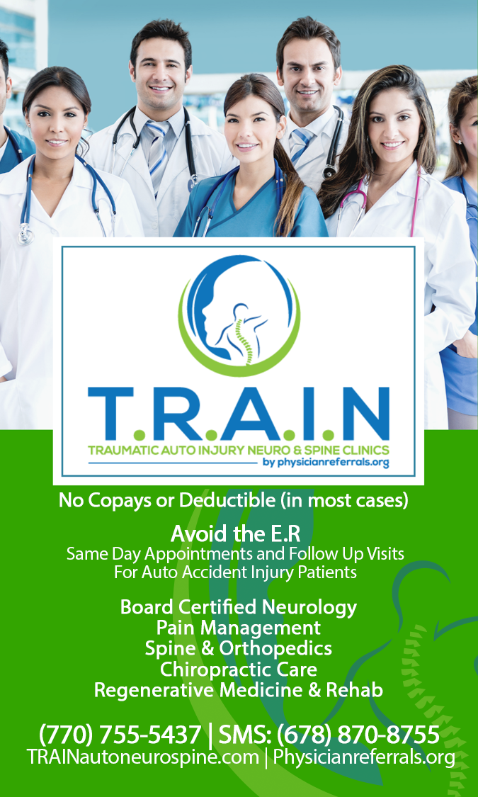 TRAIN Neurology & Spine Auto Injury Clinics | No Copay or Deductible