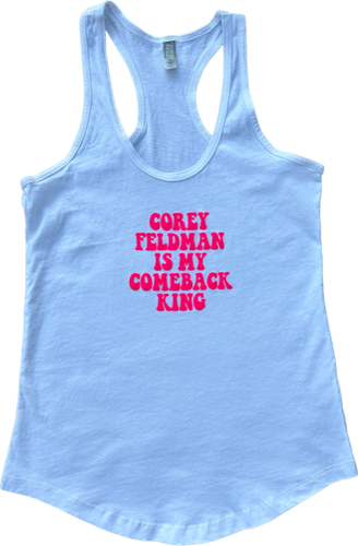 Razor Back White Tank Comeback King | CiFi Records