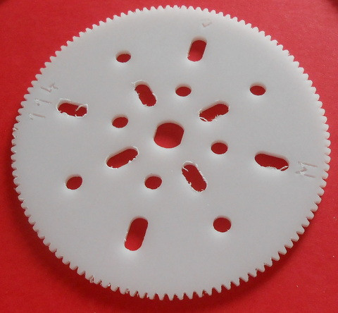 114 tooth Delrin Gear Disc | Meccano