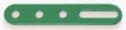 Slotted Strip 3 holes, 1 x 20 mm slot | Meccano