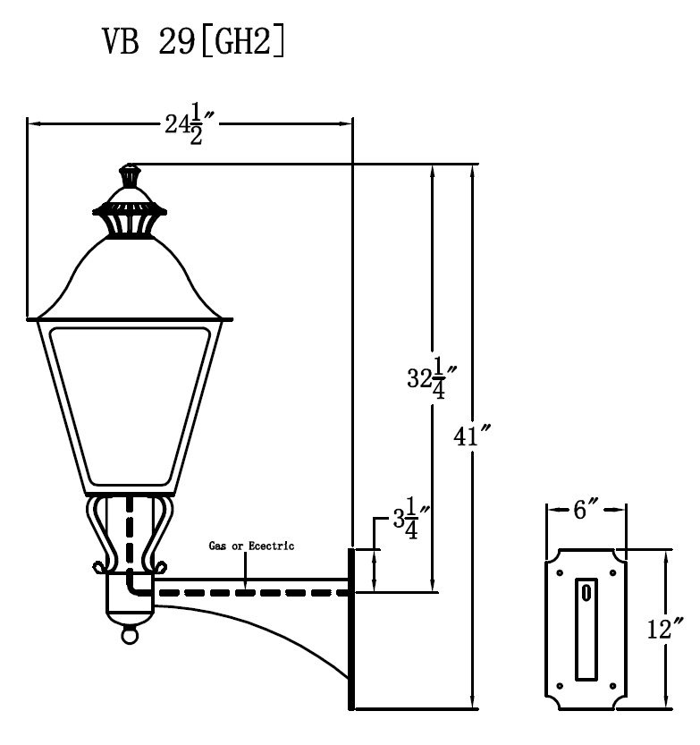 VB Line Drawings | The CopperSmith | Handcrafted Copper Lighting
