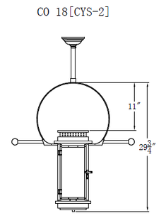 CO Line Drawings | The CopperSmith | Handcrafted Copper Lighting