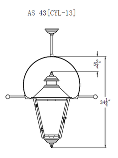 AS Line Drawings | The CopperSmith | Handcrafted Copper Lighting