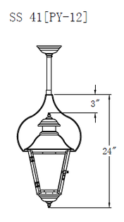 SS Line Drawings | The CopperSmith | Handcrafted Copper Lighting