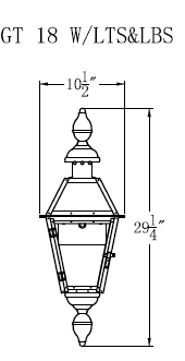 GT Line Drawings | The CopperSmith | Handcrafted Copper Lighting