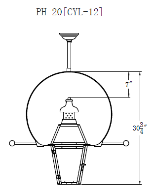 PH Line Drawings | The CopperSmith | Handcrafted Copper Lighting