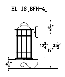 BL Line Drawings | The CopperSmith | Handcrafted Copper Lighting