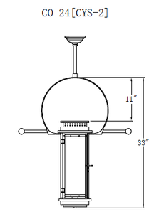 CO Line Drawings | The CopperSmith | Handcrafted Copper Lighting
