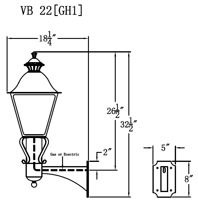 VB Line Drawings | The CopperSmith | Handcrafted Copper Lighting