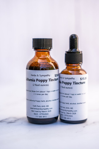 California Poppy Tincture | Herbs and Sympathy