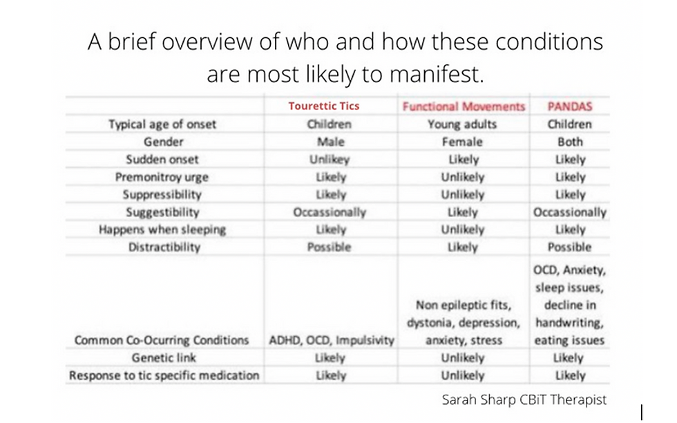 Understanding Tics And Tourettes