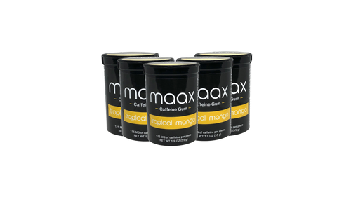 Tropical Mango - Maax Gum Bottle (5 pack) | Maaxgum