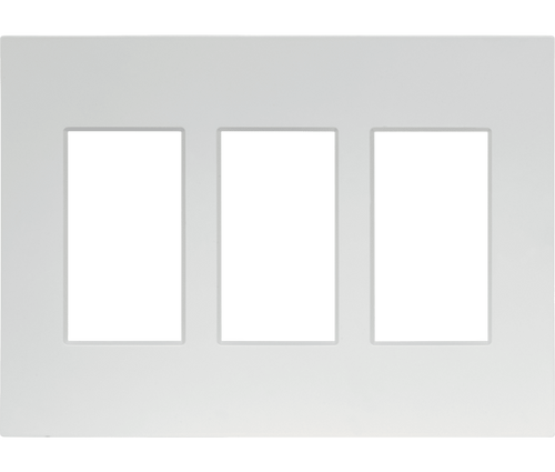 Control4® Contemporary 3 Gang Faceplate - Snow White | Denver Audio Video