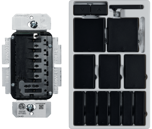 Control4® Contemporary 120V Keypad Dimmer - Midnight Black | Denver ...