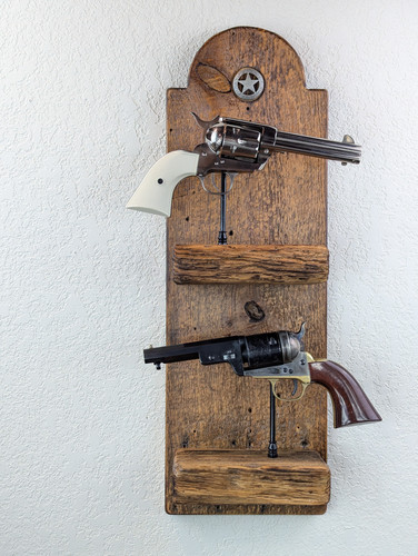 Revolver Stand - Rough Sawn Wood Display | Two Bit Originals
