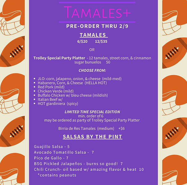 PreOrder for Pickup Menu | TamalesPlus | Aurora