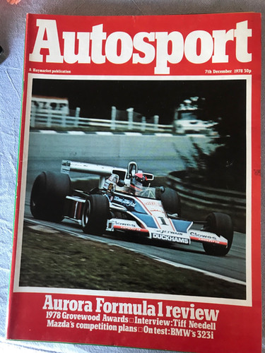 Autosport Magazine 7 December 1978 Arita British F1 Season Review Test ...