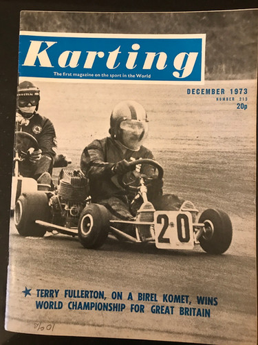 Karting Magazine Kart December 1973 cover Terry Fullerton World ...