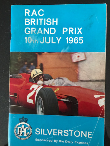 Race Programme 10 July 1965 Silverstone British Formula 1 Grand Prix F1 ...