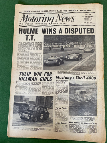 Motoring News Magazine 6 May 1965 Smith Hillman Imp Wins Tulip Rally ...