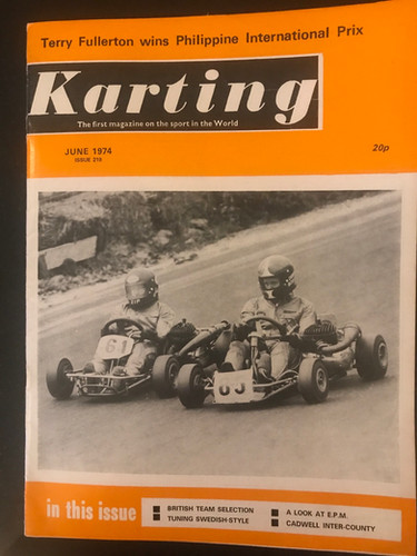 Karting magazine kart June 1974 Terry Fullerton wins Philippine GP ...
