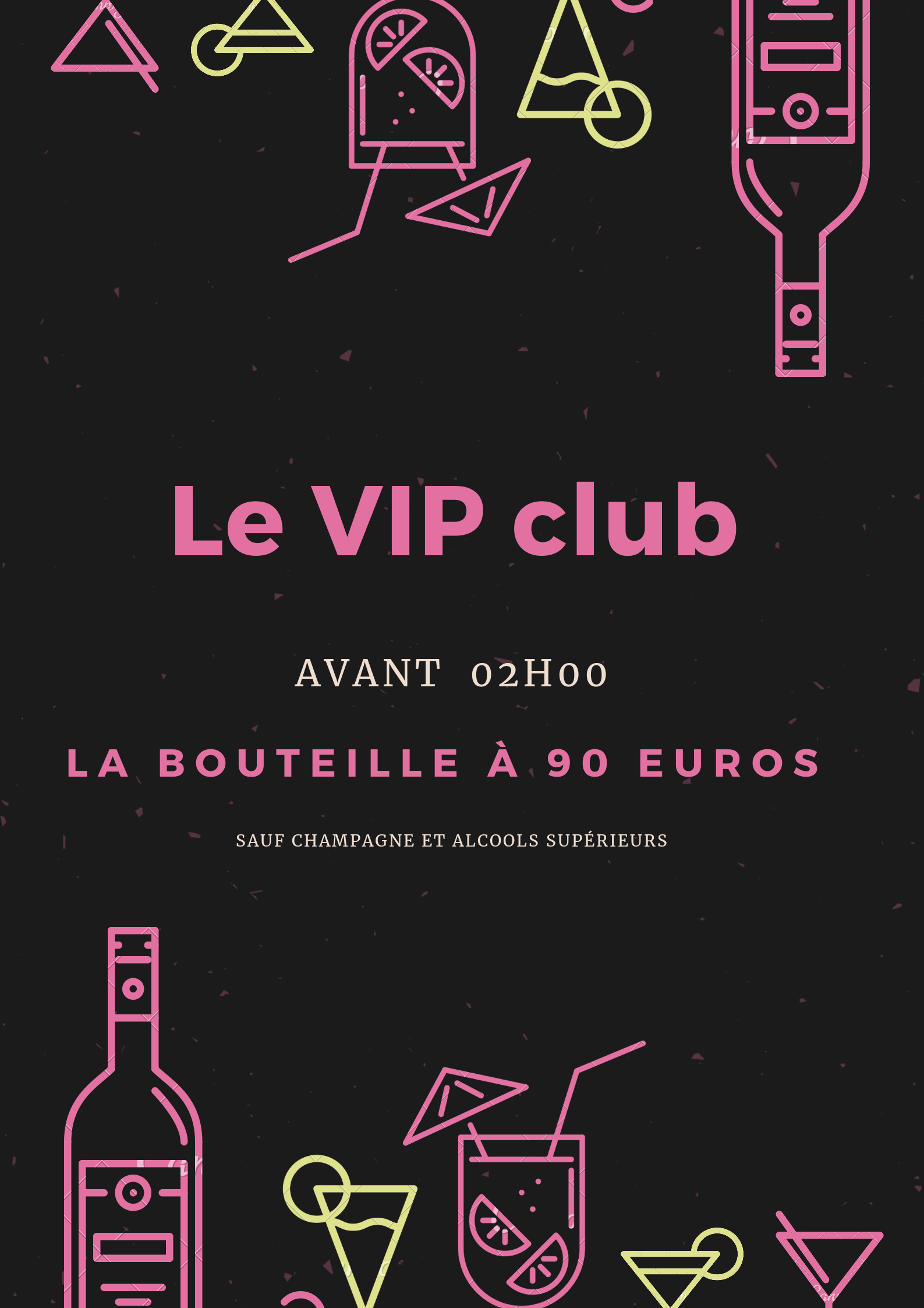 Les affiches des soirées du VIP