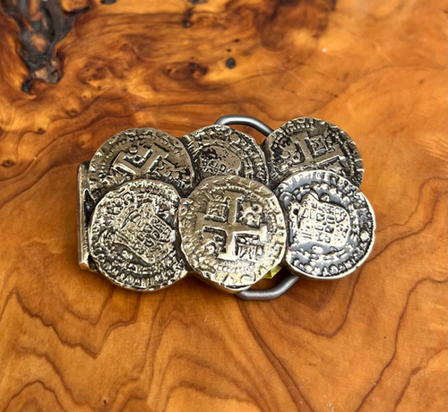 Bronze Spanish Coin Belt Buckle | ringling-madeby