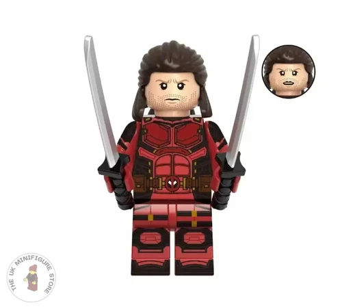Deadpool Minifigure - Figure 17 - Deadpool (unmasked edition)
