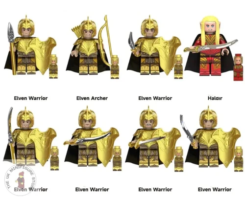 LOTR Set of 8 Minifigures - Style 6