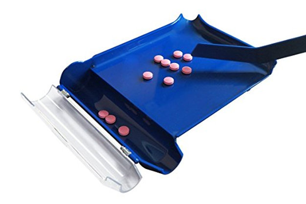 Right Hand Pill Counting Tray With Spatula (Blue) | VRXSUPPLIES