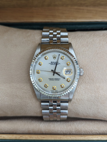Rolex Datejust with Diamond Dial | Jagoes Jewellery