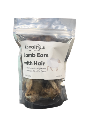 Dehydrated Lamb Ears w/ Hair | Local Raw