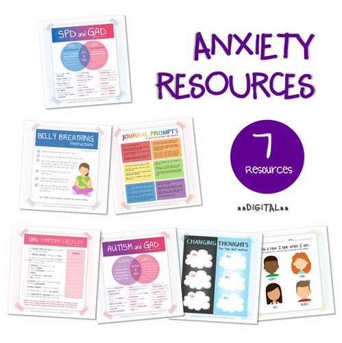 7 Printable GAD Resources - DIGITAL | Sensory Stories