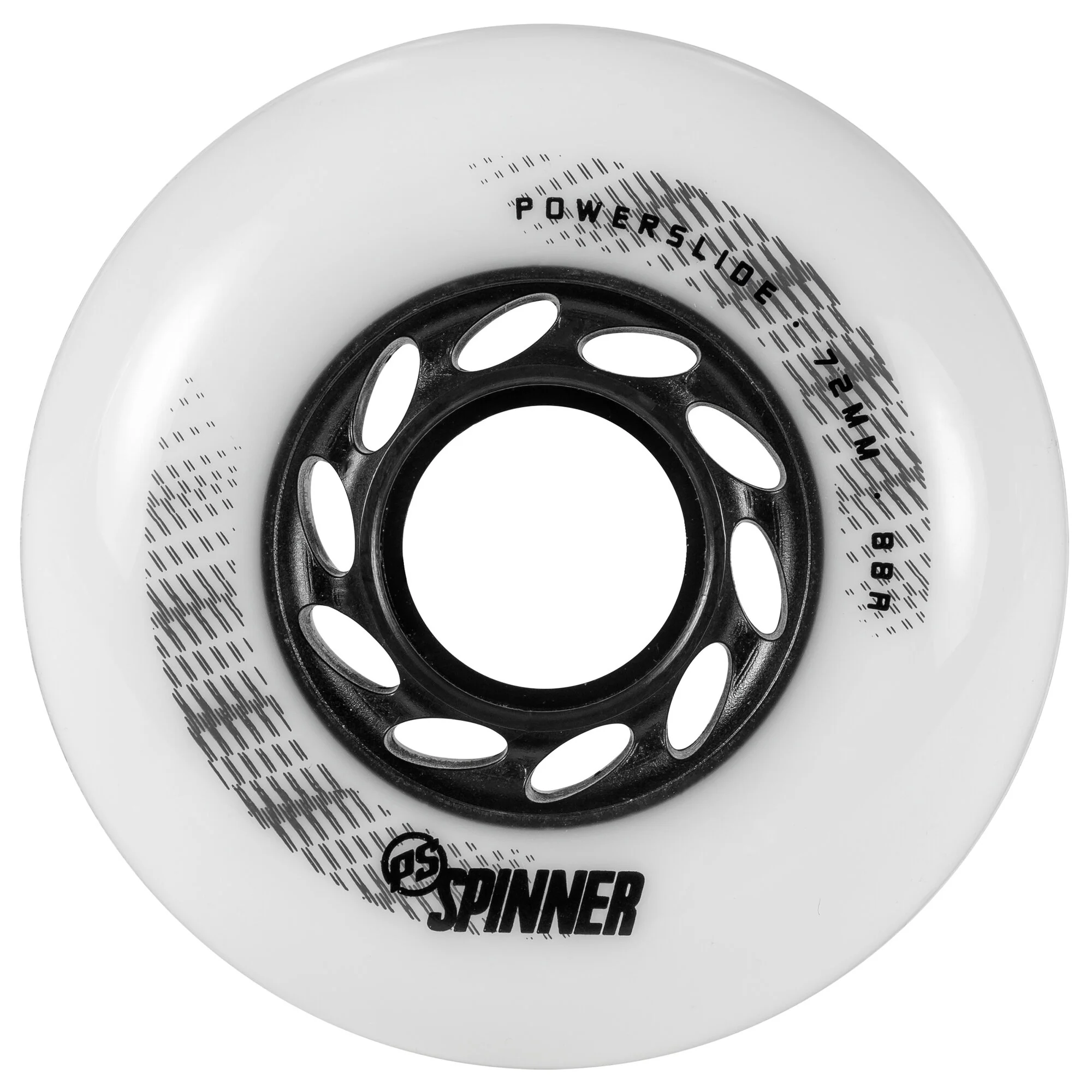 Powerslide Spinner White Wheels 72/76/80/90/100mm | Carriers Skate Shop