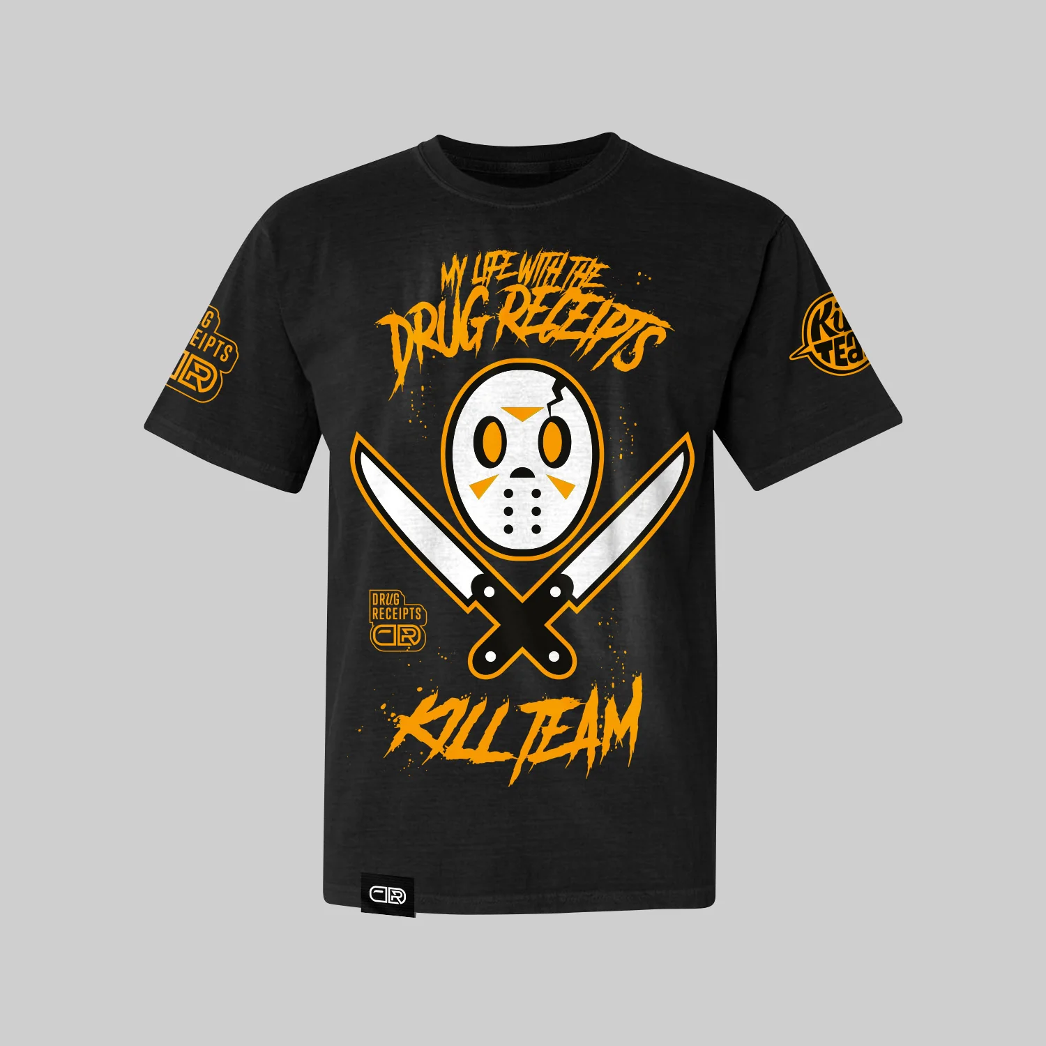 Drug Receipts Kill Team Mask T-shirt | Carriers Skate Shop