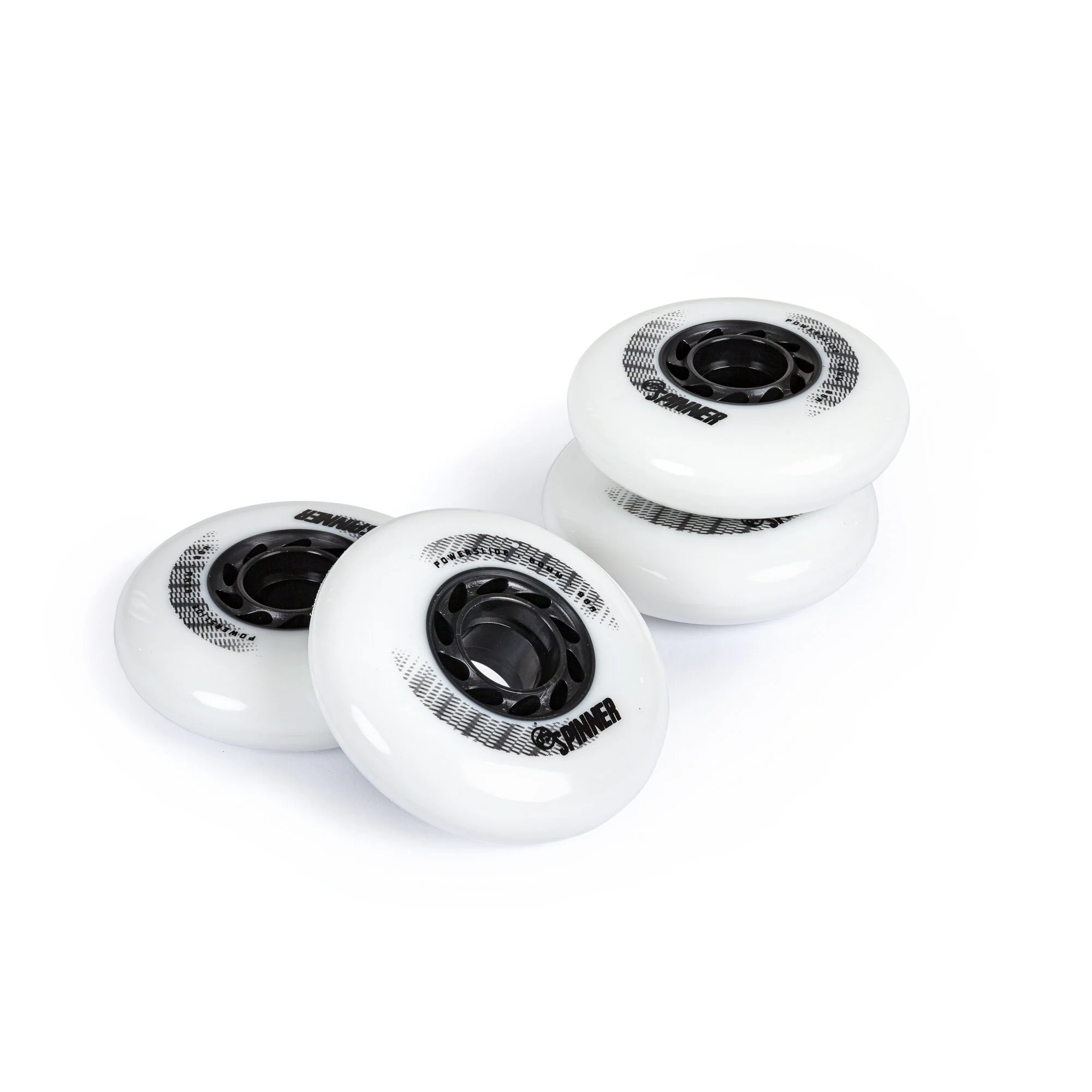 Powerslide Spinner White Wheels 72/76/80/100mm | Carriers Skate Shop