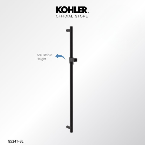 KOHLER K-8524T-BL 30" Handshower Slide Bar Trim, Black | KHK Asia