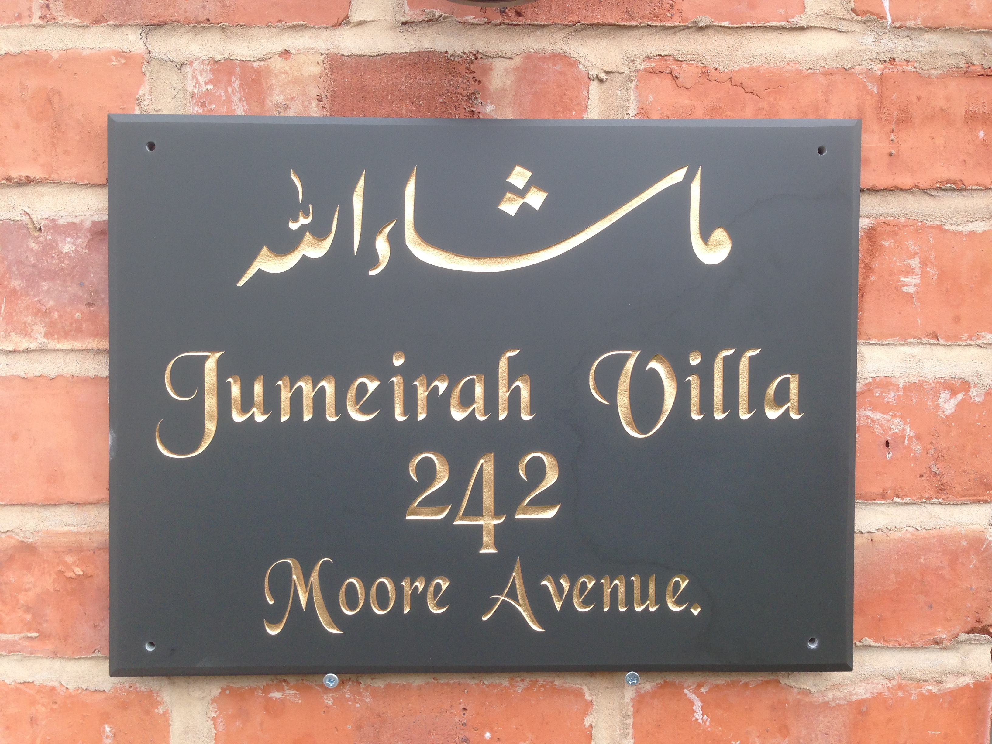 Slate house signs by Slate Signs Direct Ltd