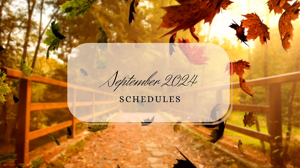 September 2024 Schedules
