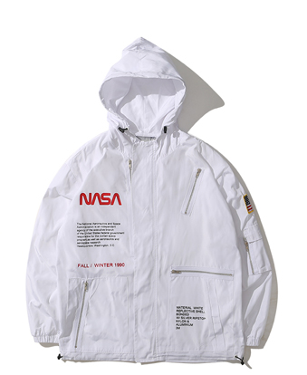 White Nasa Windbreaker | My Site