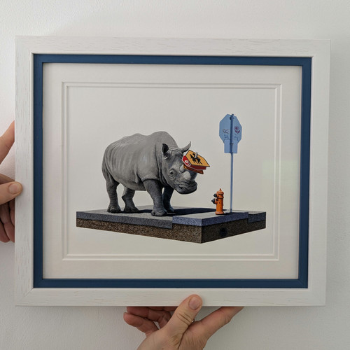 JOSH KEYES 'THE COLLECTOR' double frame | GET LOST GALLERY